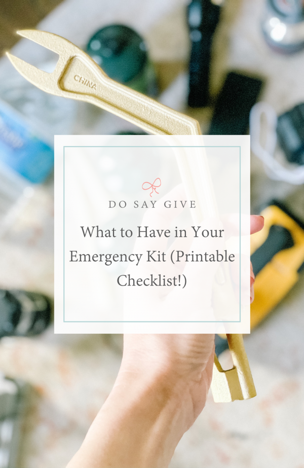 What to Have in Your Home Emergency Kit (Free Printable Checklist ...