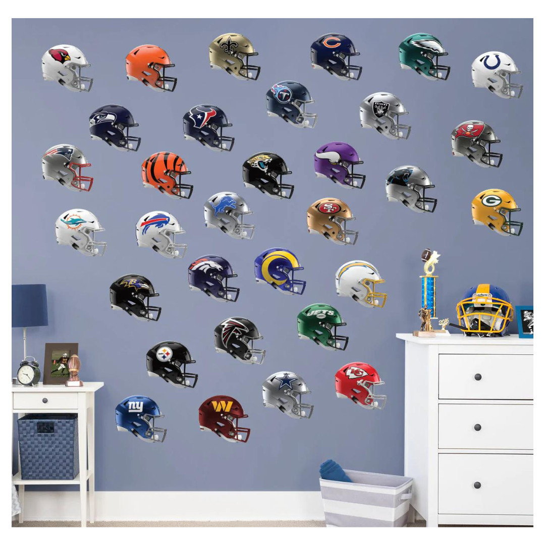 NFL decals for his wall! Pair with a new jersey! | Do Say Give