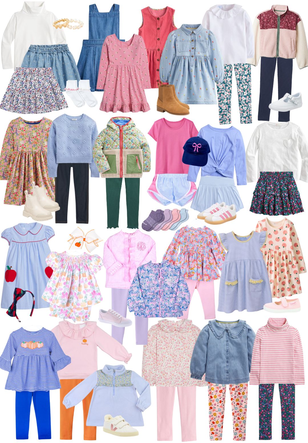 Cute Girls Play Clothes and Favorite Classic Brands