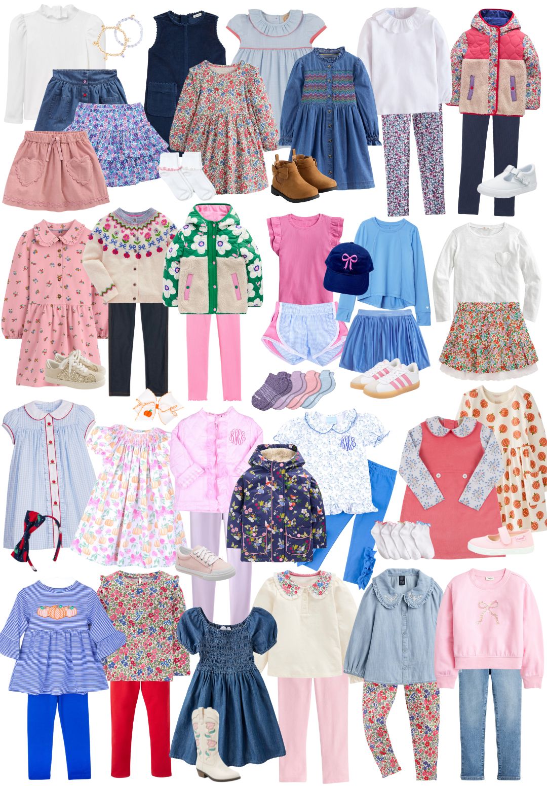 Cute Girls Play Clothes and Favorite Classic Brands